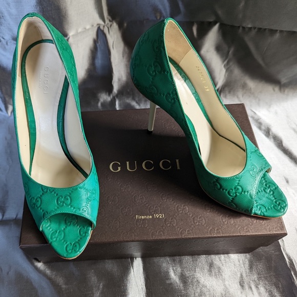 Gucci | Shoes | Gucci Logo High Heel Pump Guccisima | Poshmark
